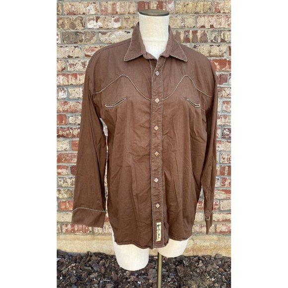 Larry Mahan | Shirts | Vtg Larry Mahan Cowboy Collection Western Shirt ...
